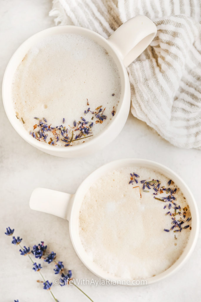 Homemade Lavender Latte