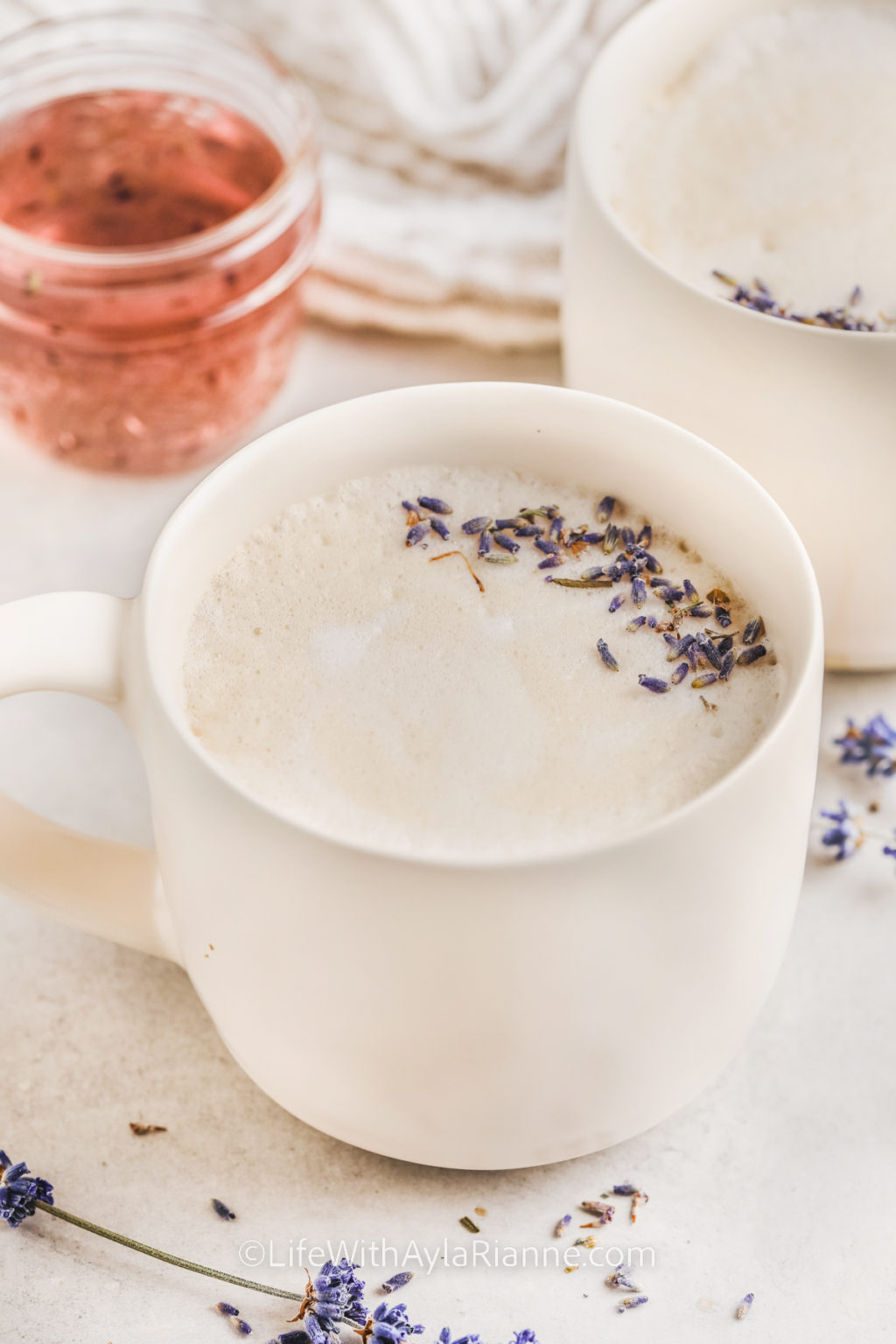 Homemade Lavender Latte